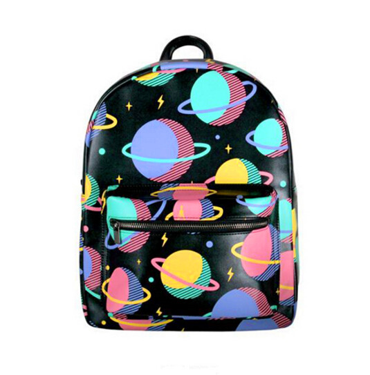 Harajuku Planet Pattern Backpack on Luulla